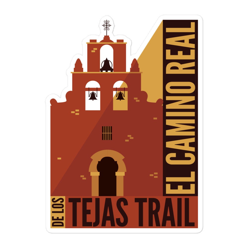 El Camino Real De Los Tejas Trail Bubble-free Stickers - Etsy