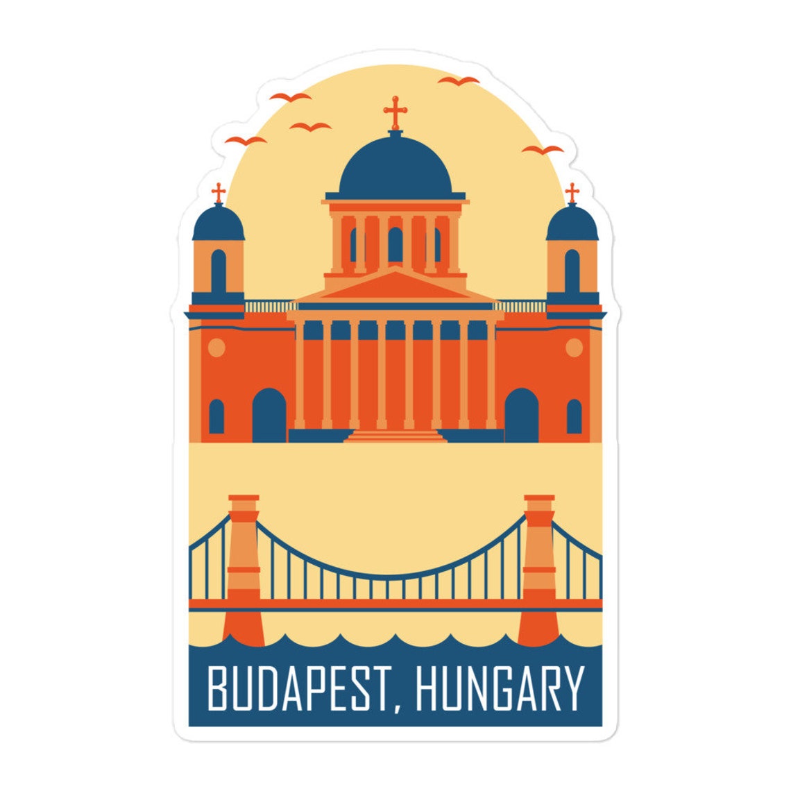 Budapest - Hungary Bubble-free Stickers - Etsy UK