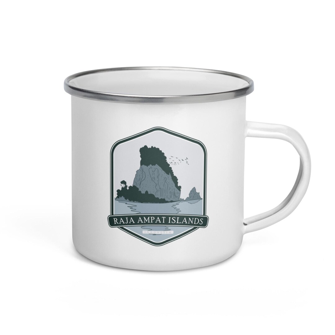 Raja Ampat Islands Enamel Mug – Indonesia - Etsy