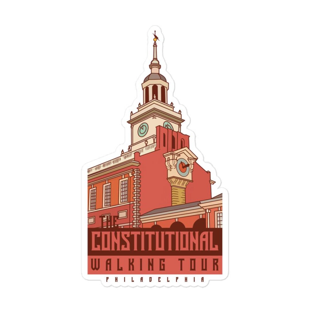 The Constitutional Walking Tour Stickers – Philadelphia - Etsy