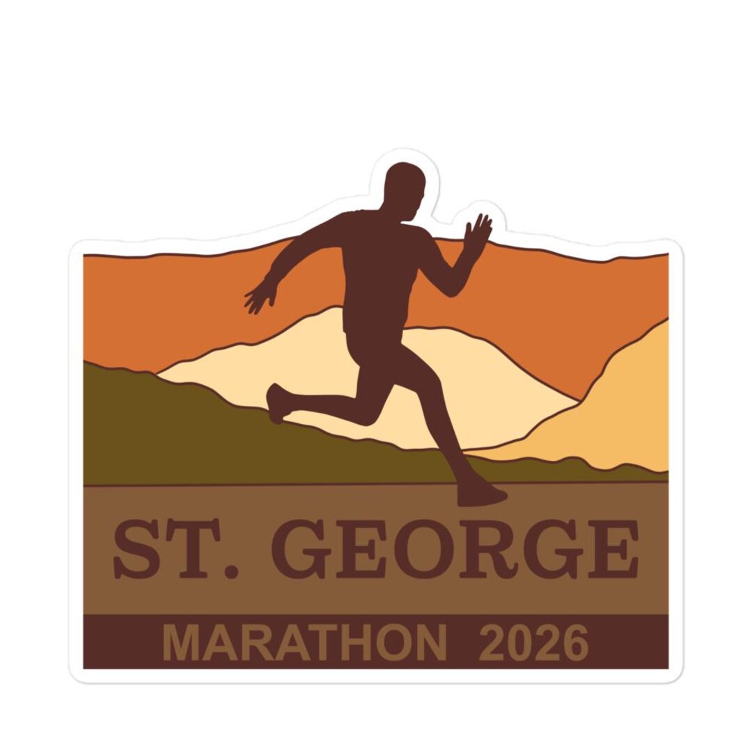 St. George Marathon Stickers – 2026 - Etsy