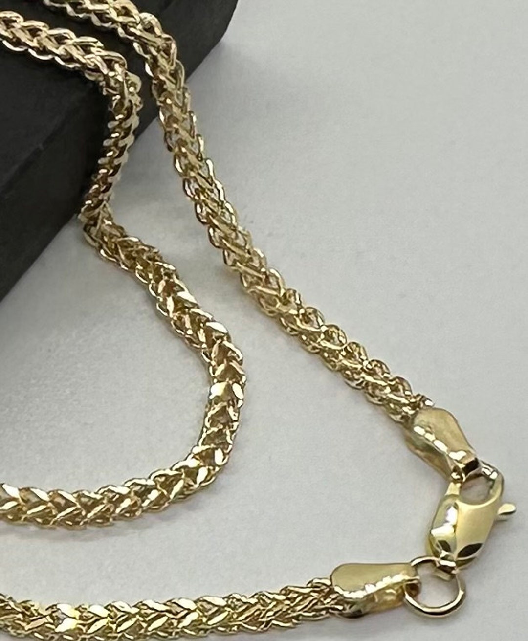 9ct Yellow Gold 2.7mm Franco Link Chain Necklace Various Lengths (489) - Etsy