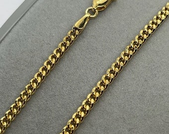 9ct Curb Gold Chain - Etsy