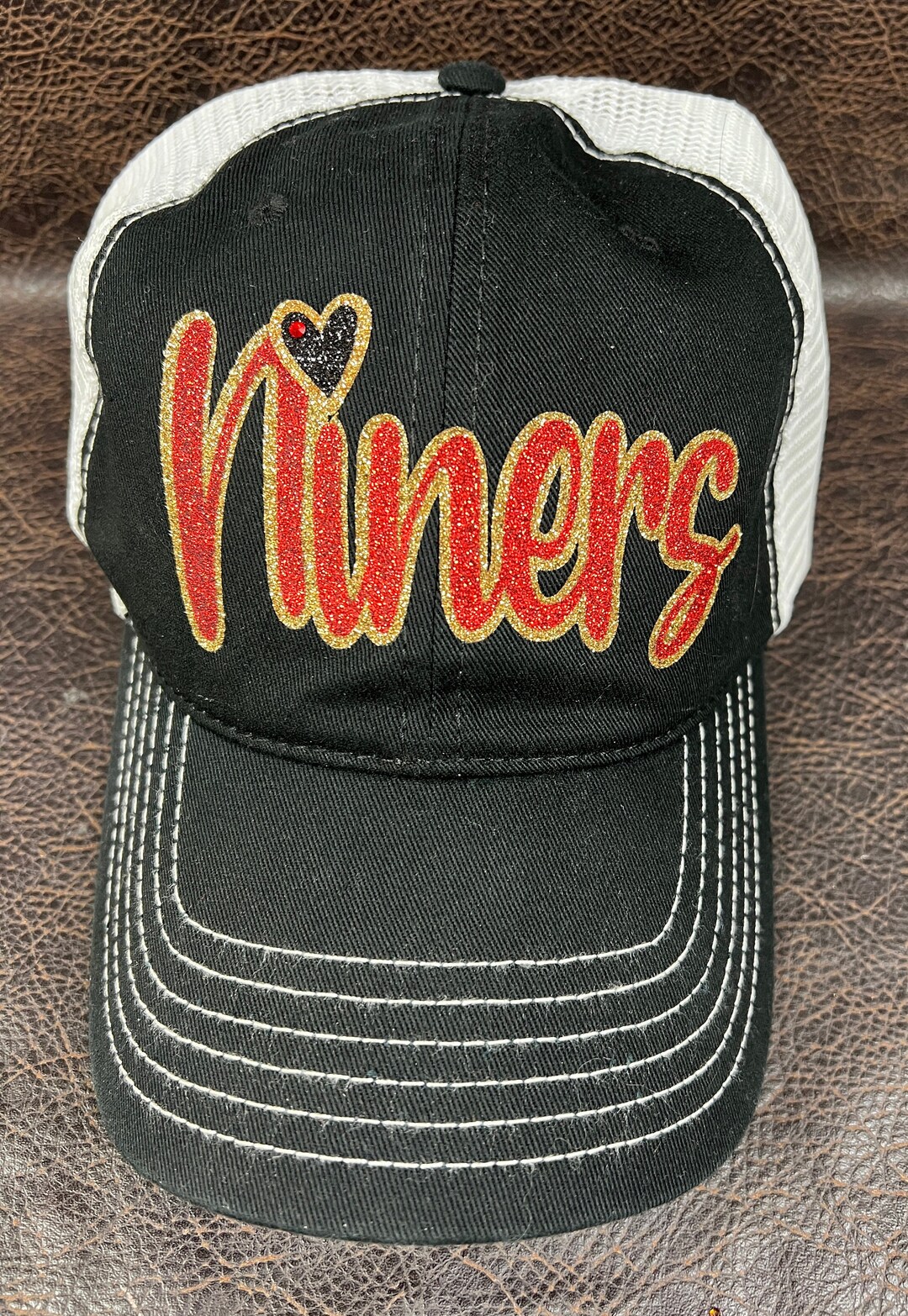 Niners Football Hat - Customizable With Your Colors - Bling 49ers - San ...