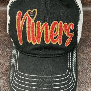 Niners Football Hat - Customizable With Your Colors - Bling 49ers - San ...