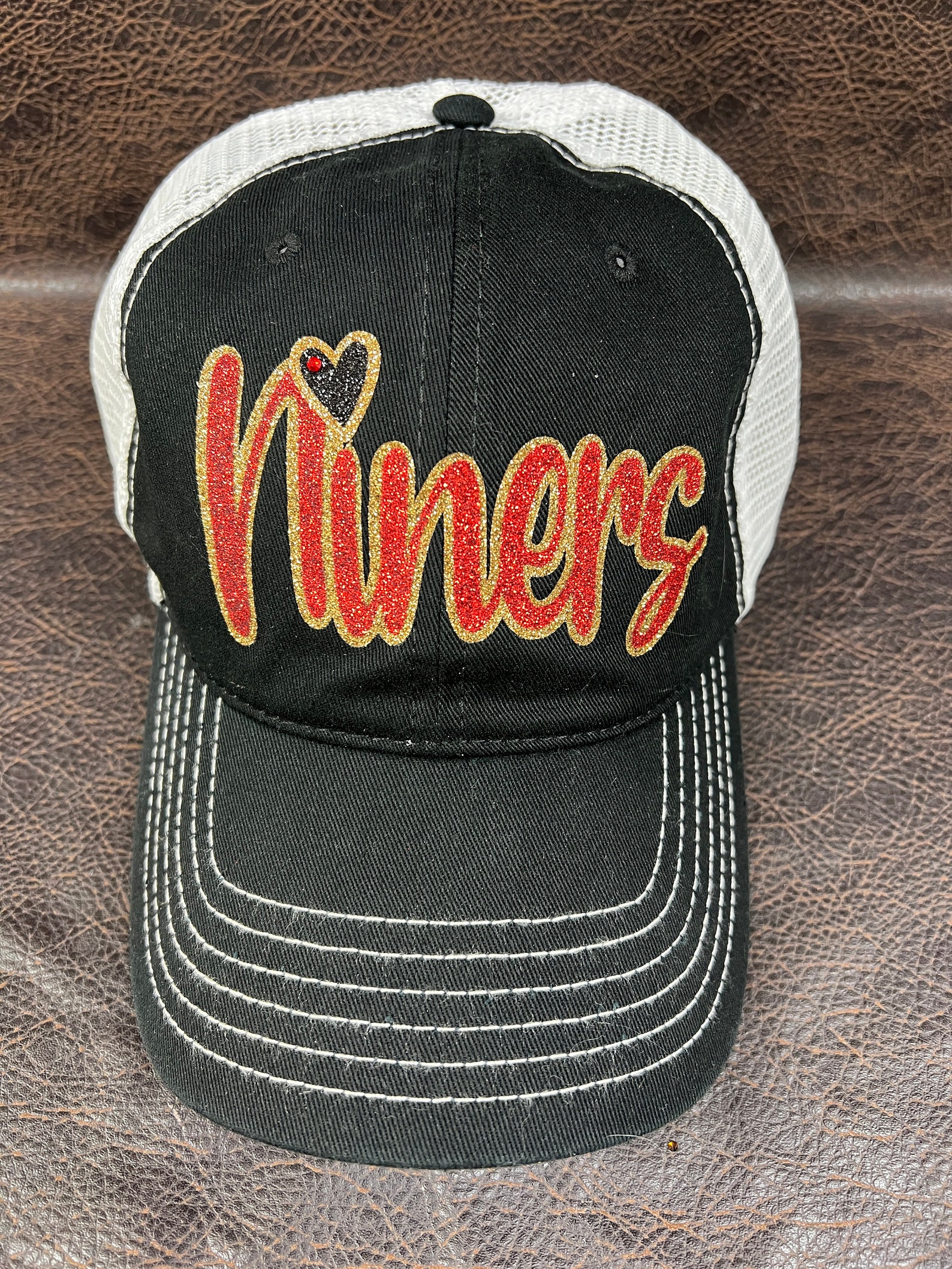 Niners Football Hat - Customizable With Your Colors - Bling 49ers - San ...