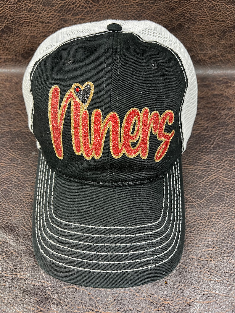 Niners Football Hat - Customizable With Your Colors - Bling 49ers - San ...