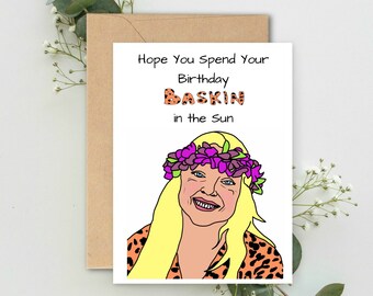Joe Exotic Birthday Card Tiger King Birthday Card Carole - Etsy