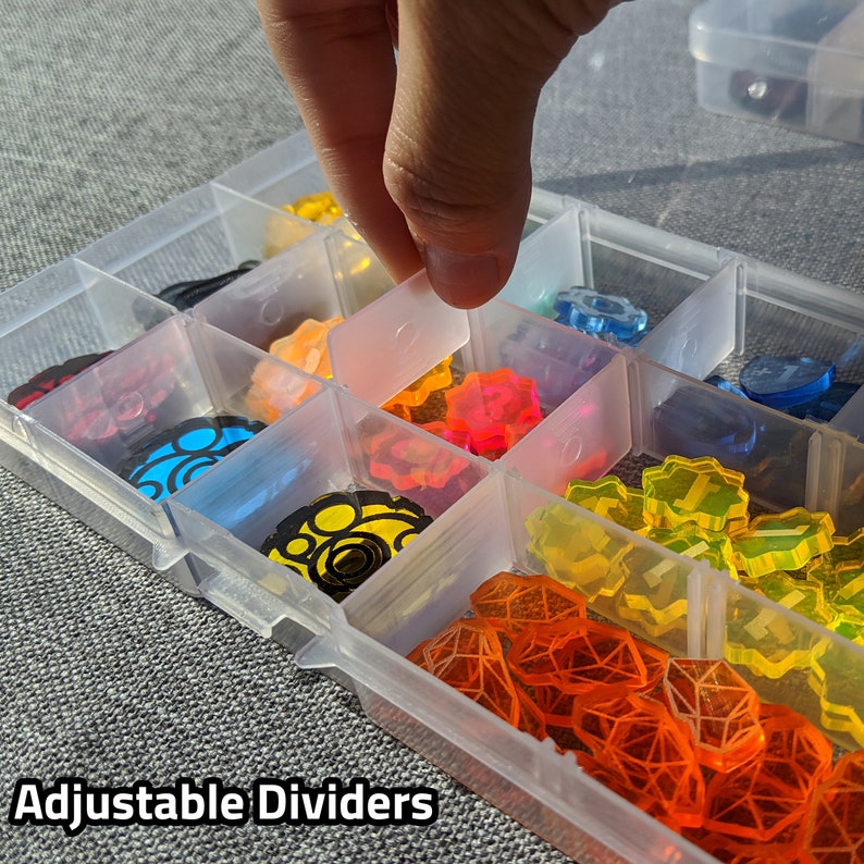 Keyforge Token Set With Box || Worlds Collide Ready || Keys, Æmber ...