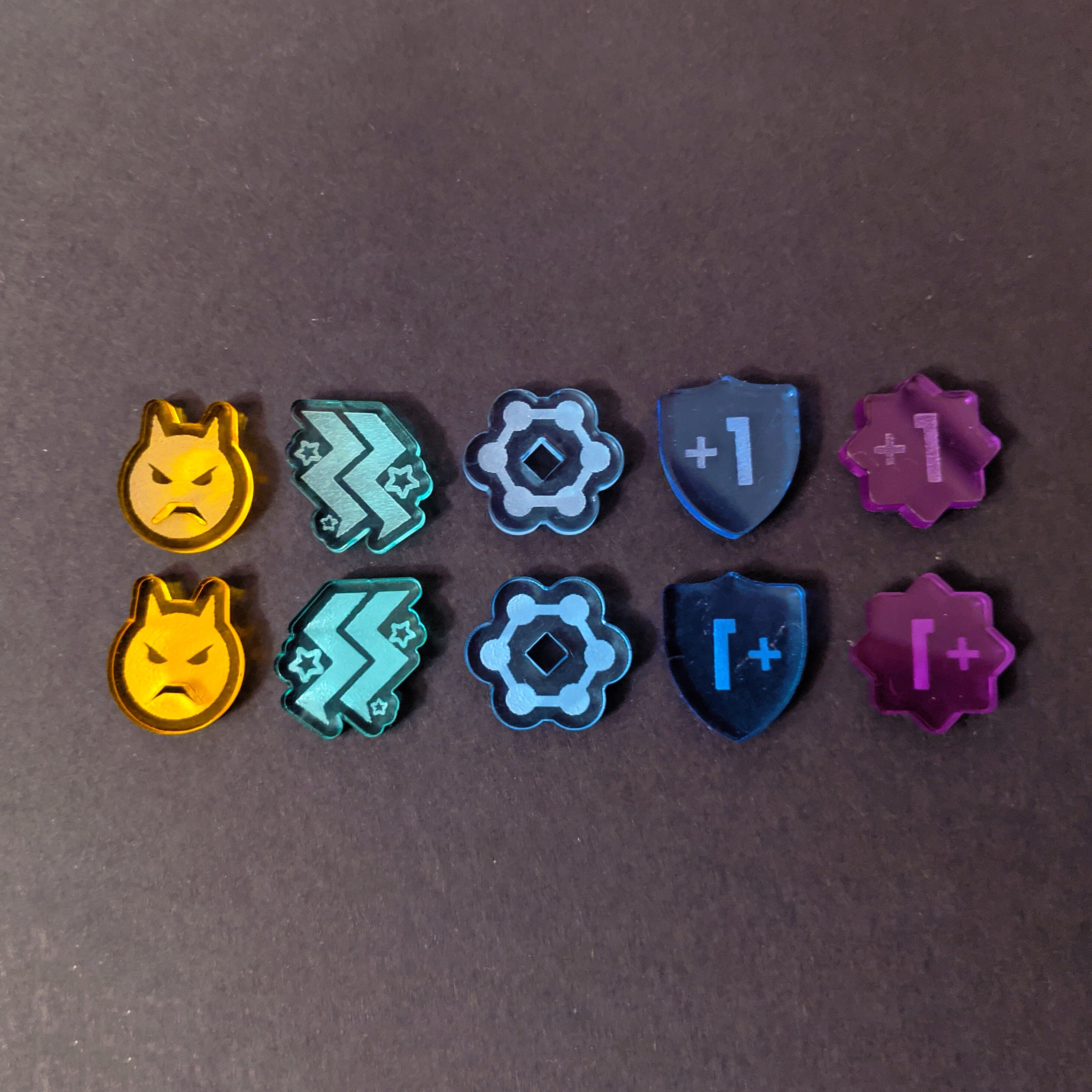 Keyforge Token Set With Box || Worlds Collide Ready || Keys, Æmber ...