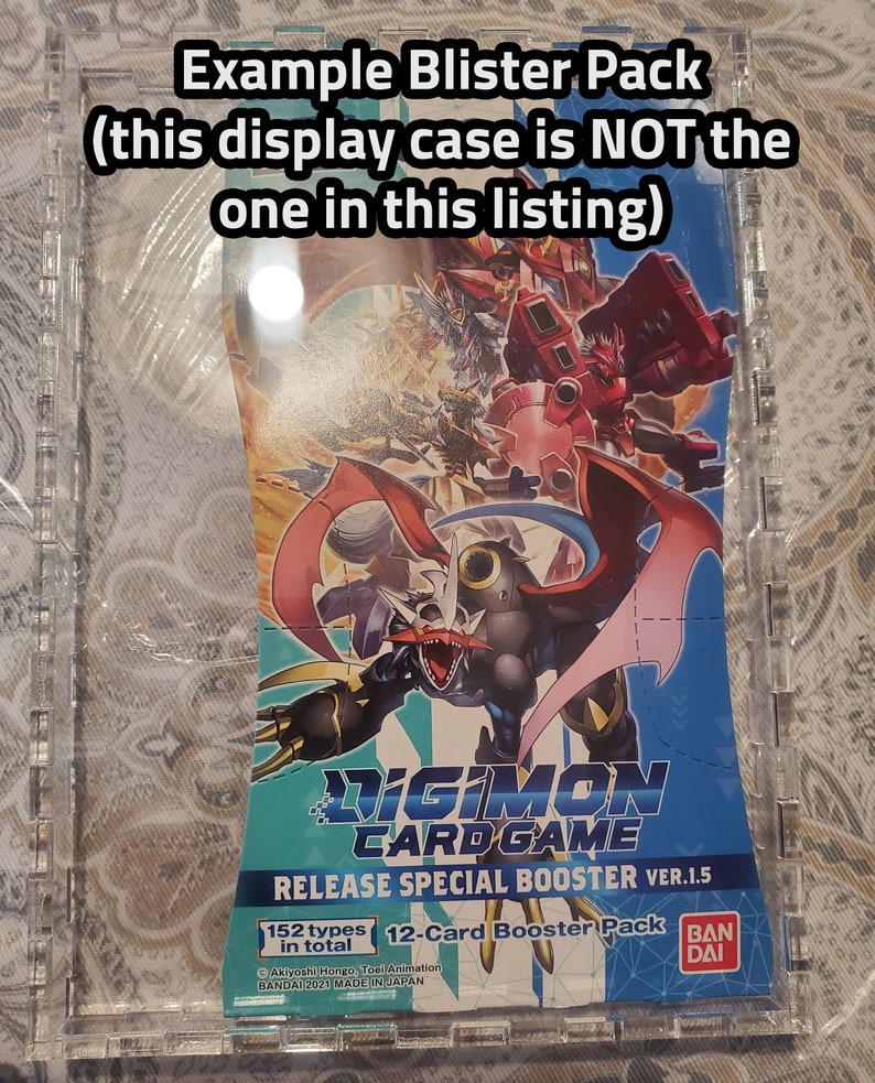 Digimon Blister Pack Display Case Box for Sleeved Digimon | Etsy