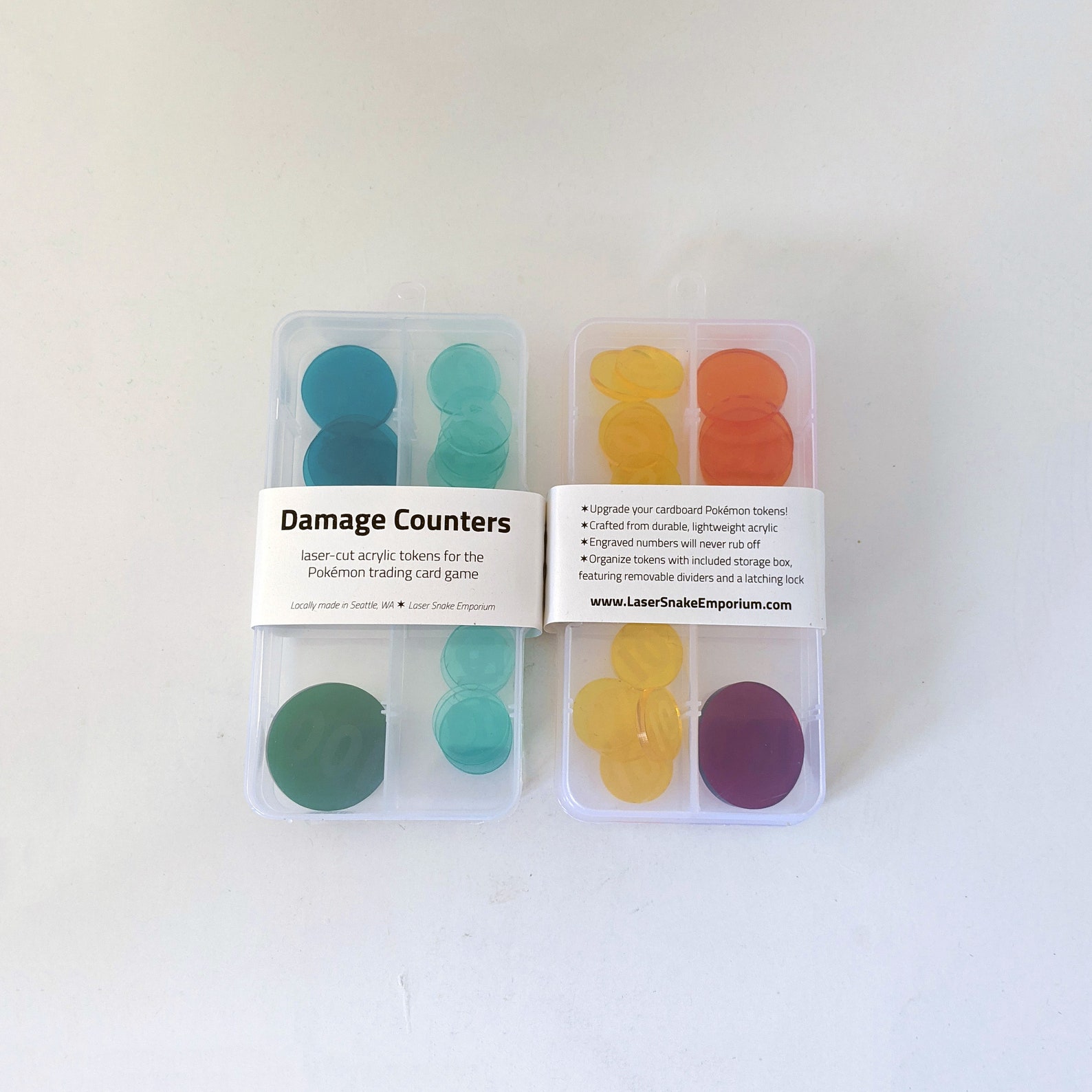 Damage Counters WITH BOX Pokemon TCG Damage Markers | Etsy