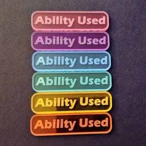 Ability Used Marker - Pokémon TCG - Laser Cut Acrylic - Etsy