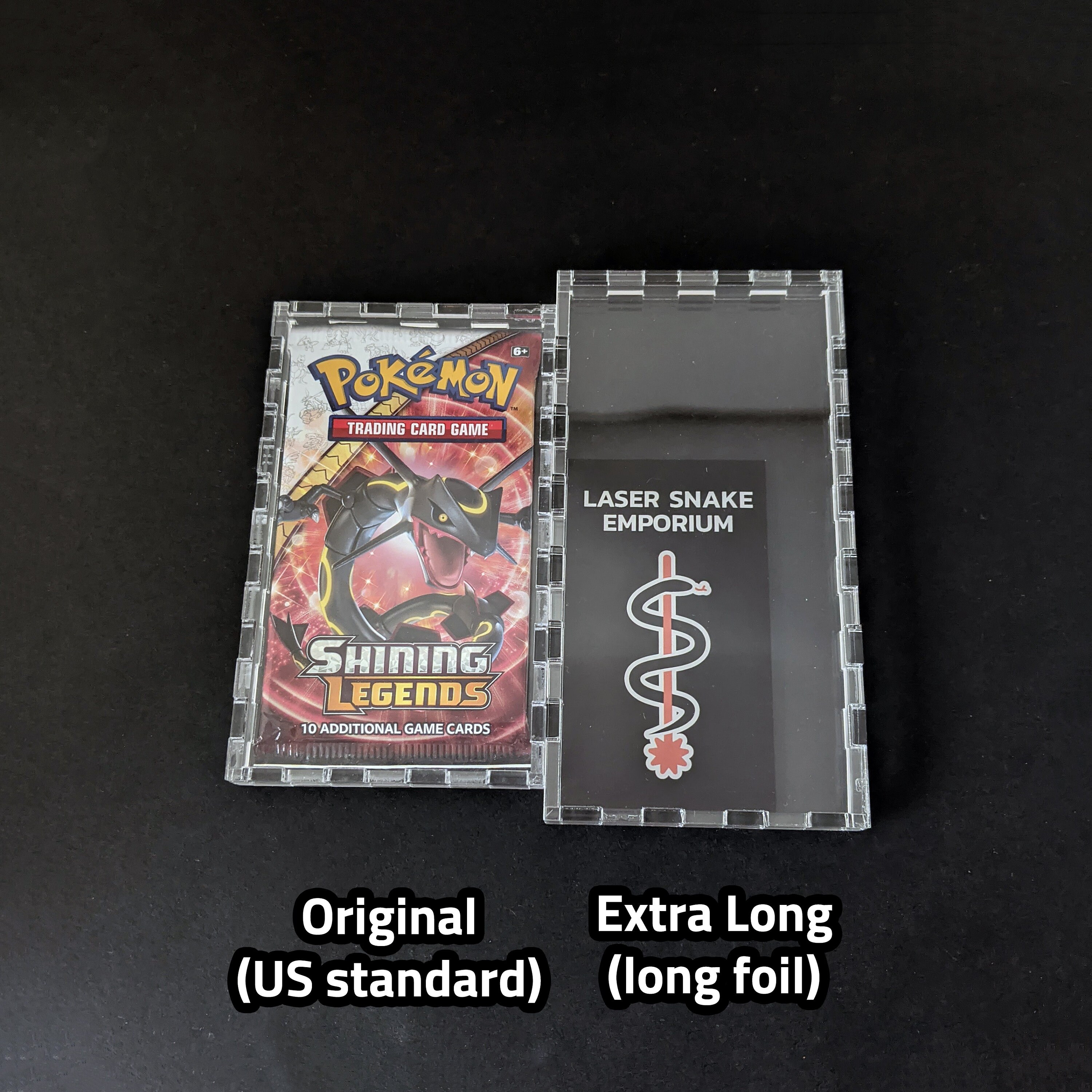 Booster Pack Display Case Box For LONG FOIL Pokémon Booster | Etsy