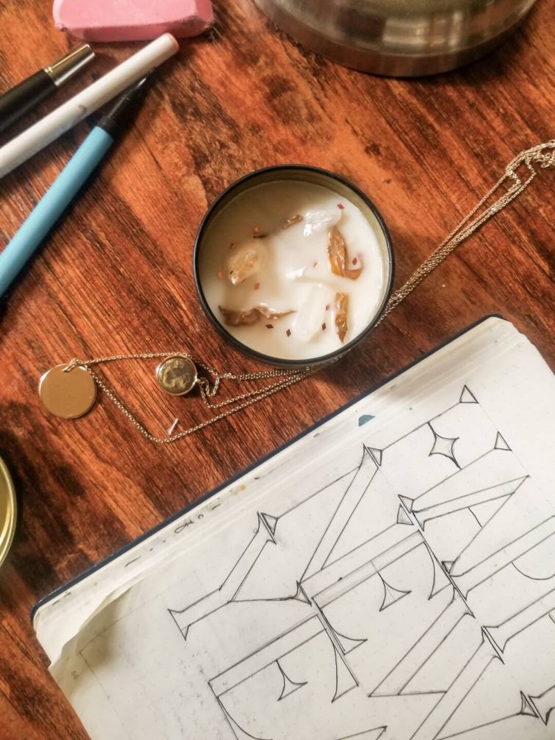 Serotonin ~ the Chemistry Collection | Crystal Intention Candle for ...