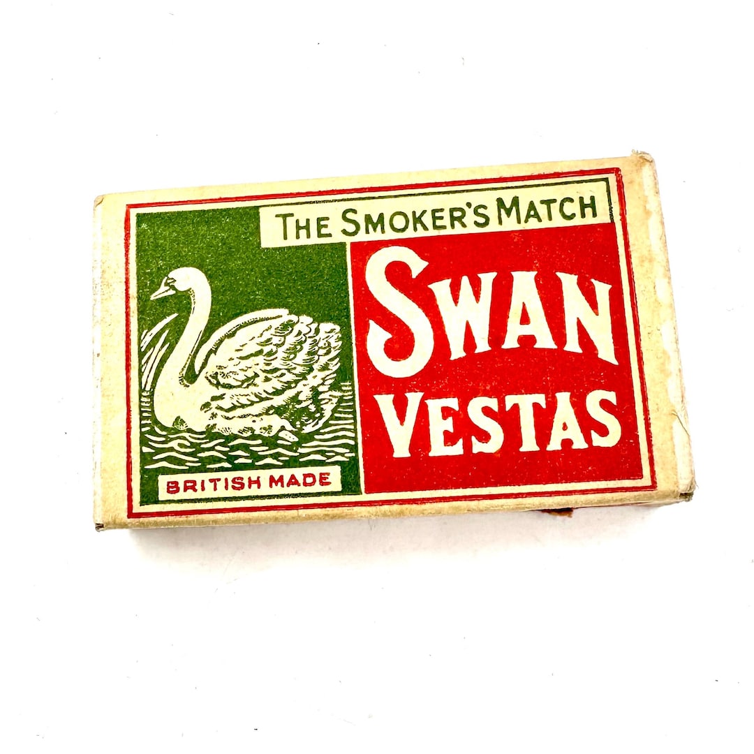 Antique Swan Vestas Match Box Bryant & May London - Etsy