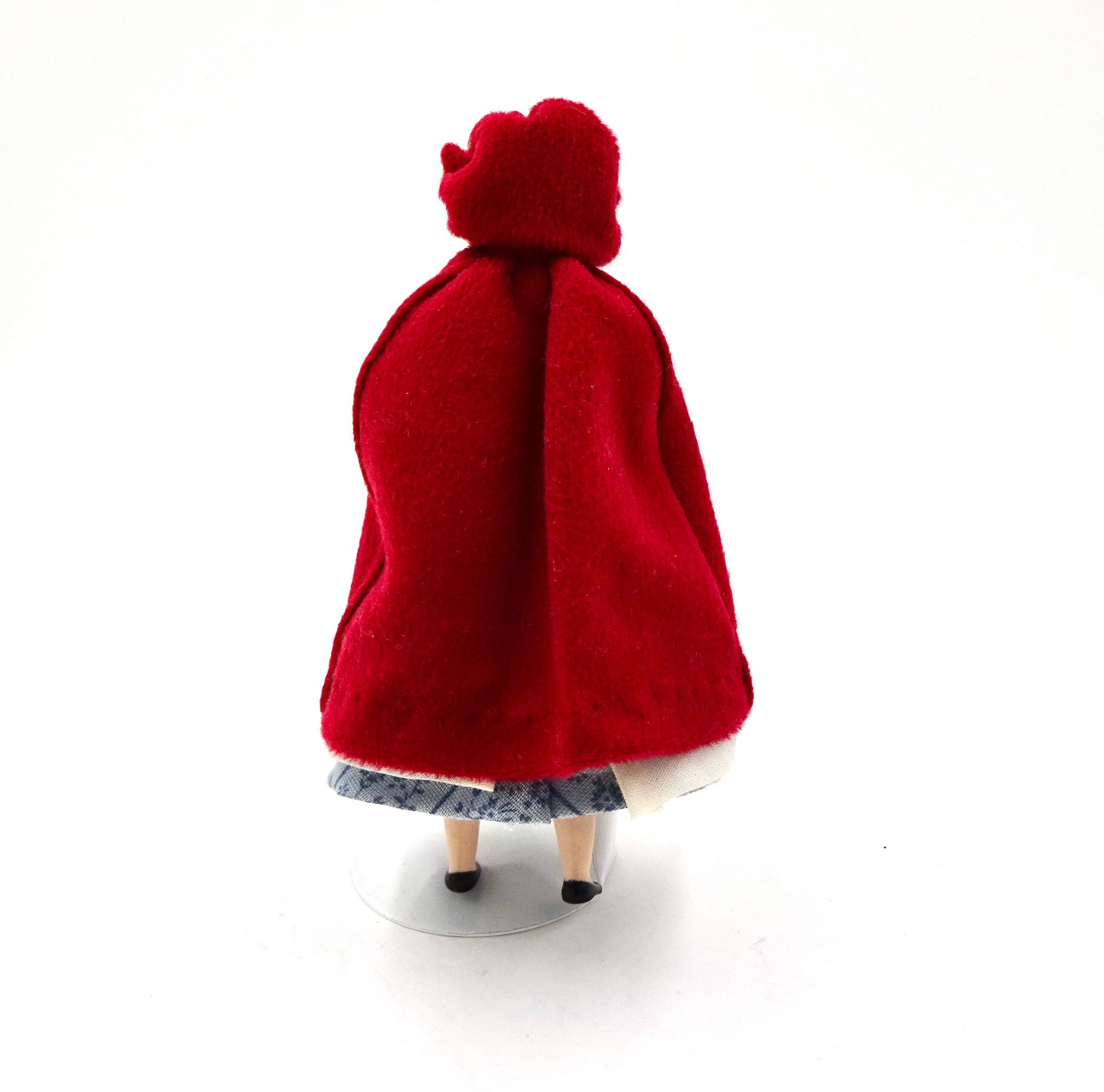 Vintage MINIATURE DOLLHOUSE DOLL Little Red Riding Hood 1/12 - Etsy