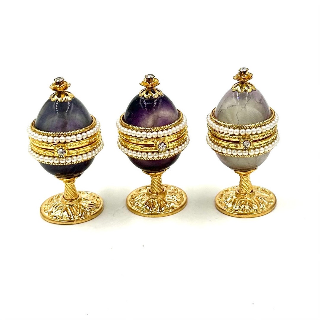 Vintage COLLECTABLE TRINKET BOX Egg Kingspoint Designs Eggceptional ...