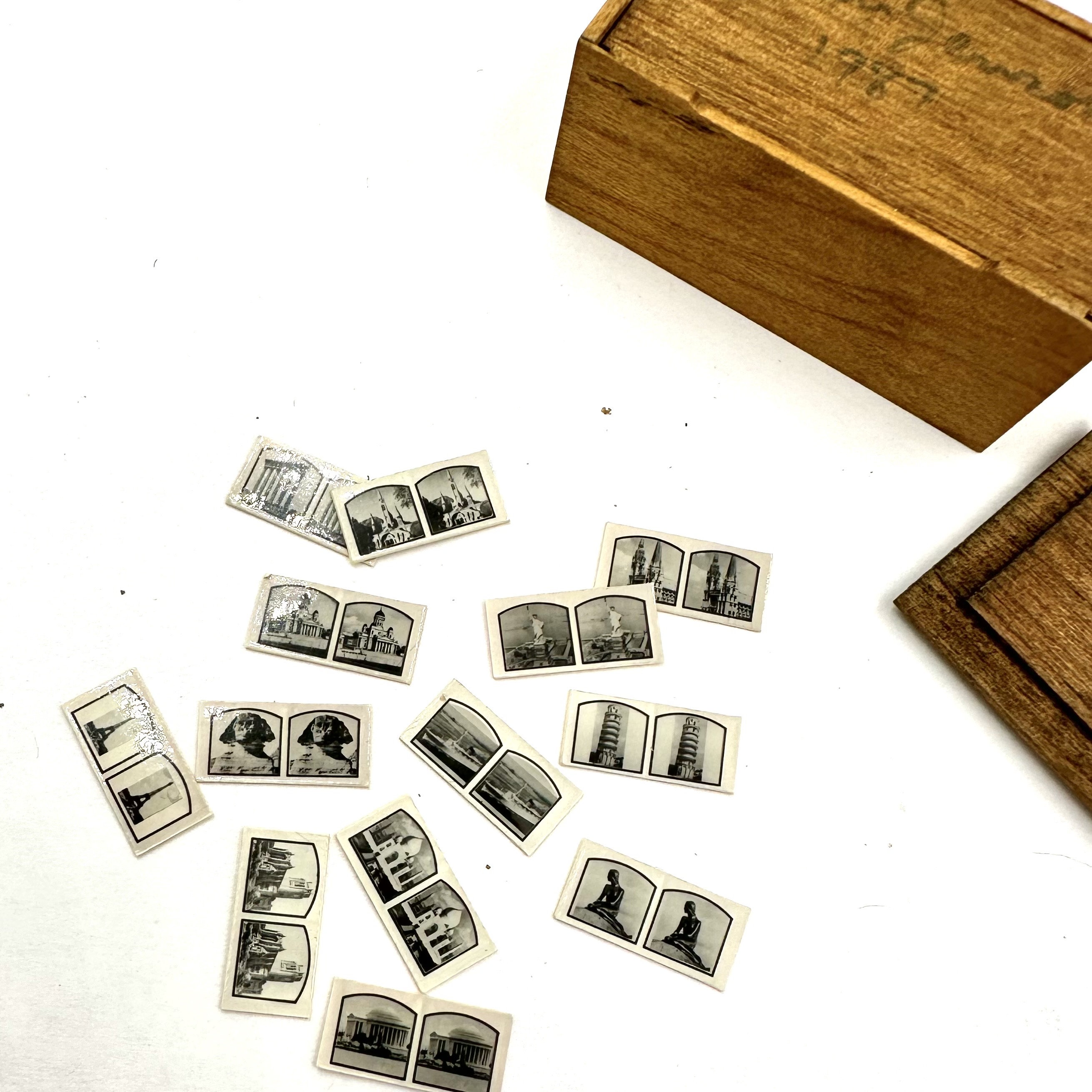 Vintage Miniature Dollhouse STEREOGRAPH CARDS in BOX Artisan - Etsy