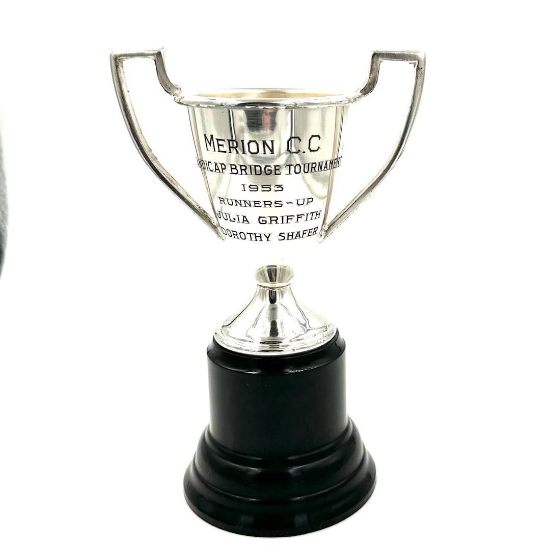 Vintage LOVING CUP TROPHY Merion Cricket Club Country Club Silver ...