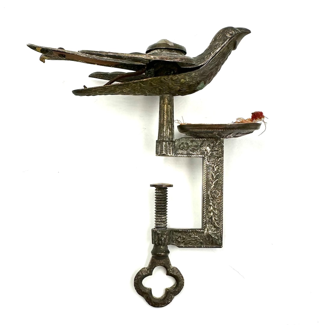 Antique Victorian Sewing Bird Clamp Tool Pin Cushion - Etsy