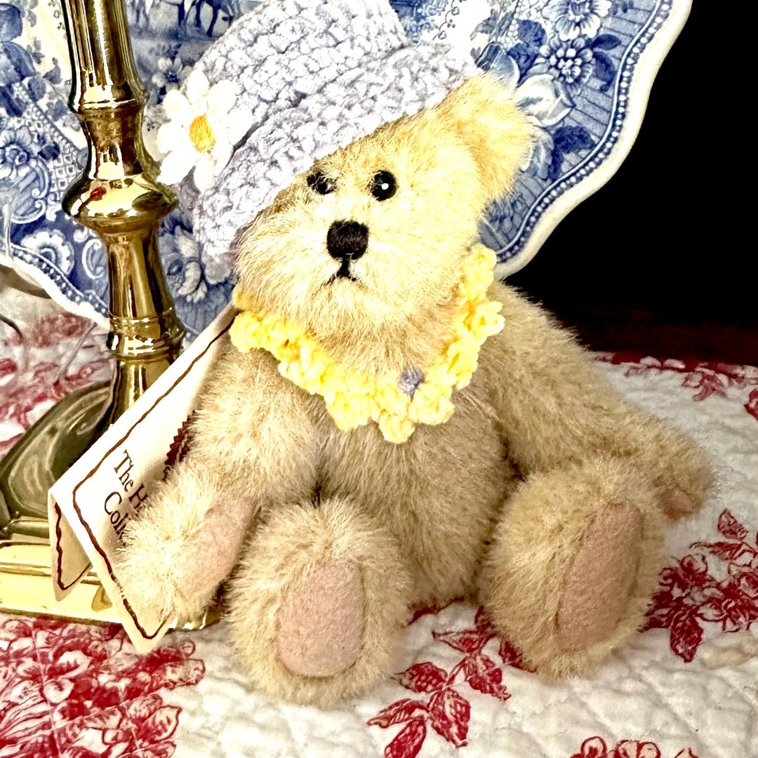 Vintage Boyds Bears JOJO DEBEARVOIRE Fabric Teddy Bear Jointed Daisy ...