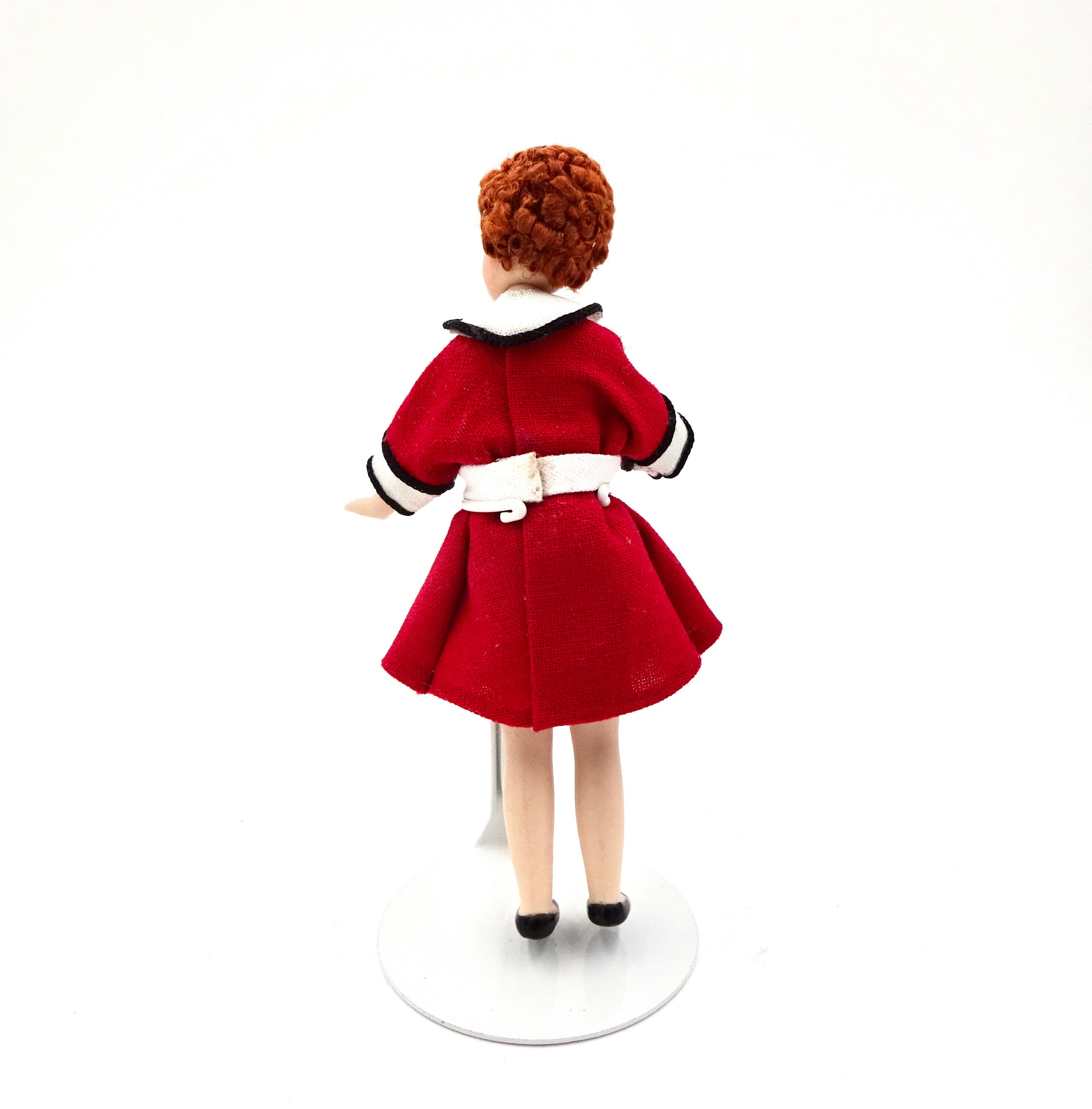 Vintage MINIATURE DOLLHOUSE DOLL Annie 1/12 Scale Artist Made Joan ...
