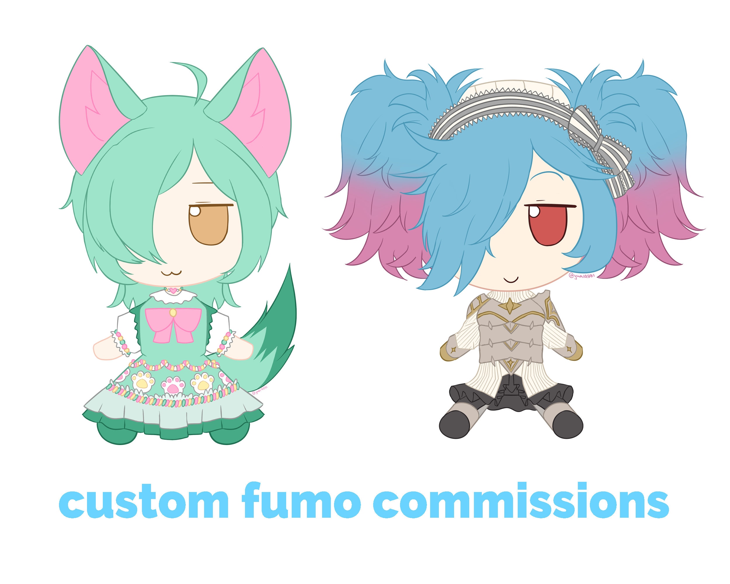 Custom Touhou Fumo Art Drawing Commissions [made to Order] - Etsy
