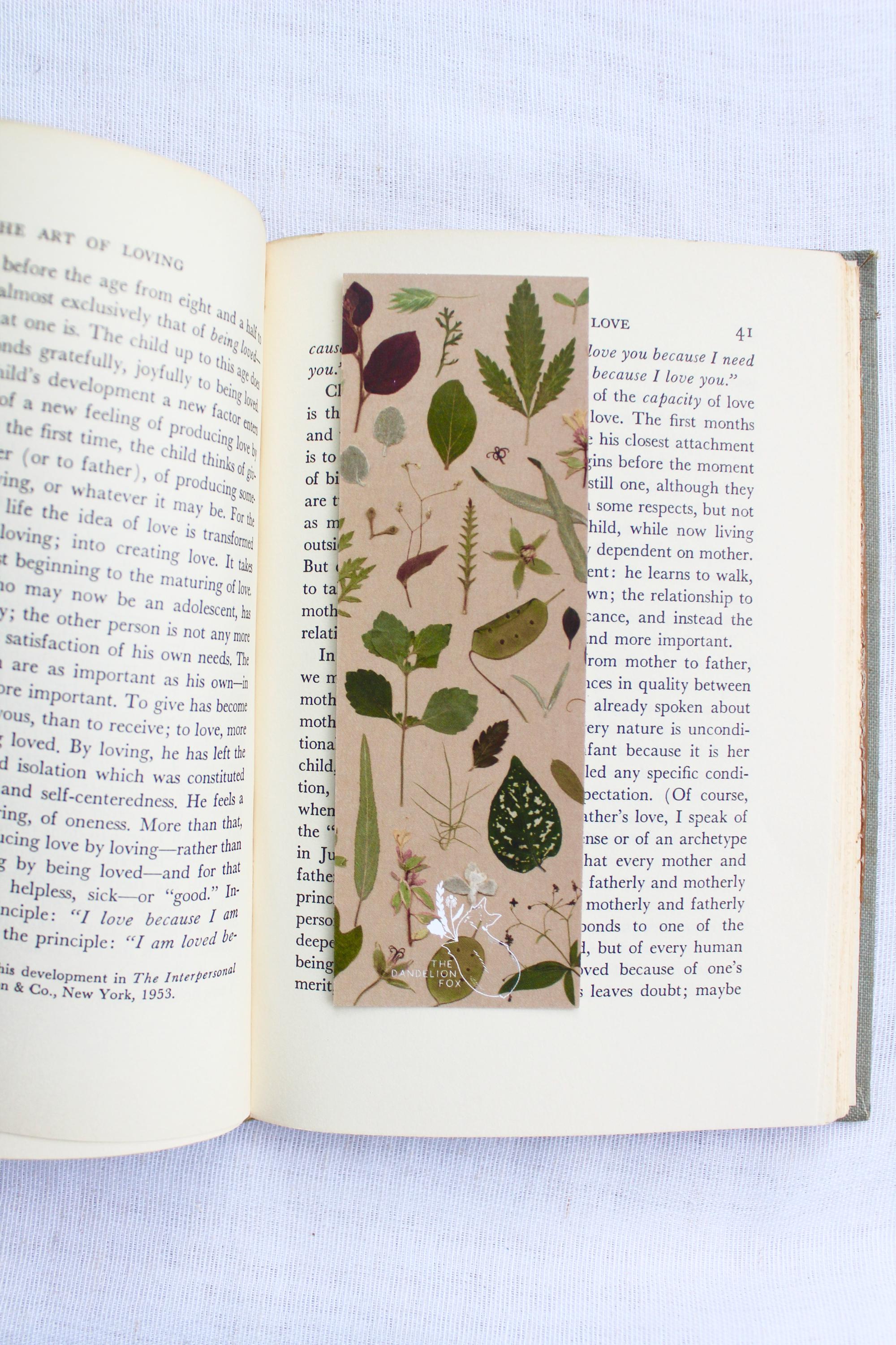 Pressed Flower and Plants Bookmark | Cute Pressed Floral Bookmark ...