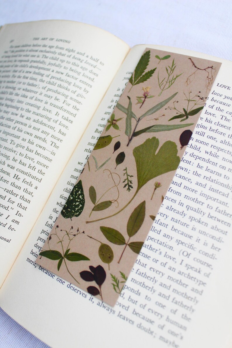 Pressed Flower and Plants Bookmark | Cute Pressed Floral Bookmark ...