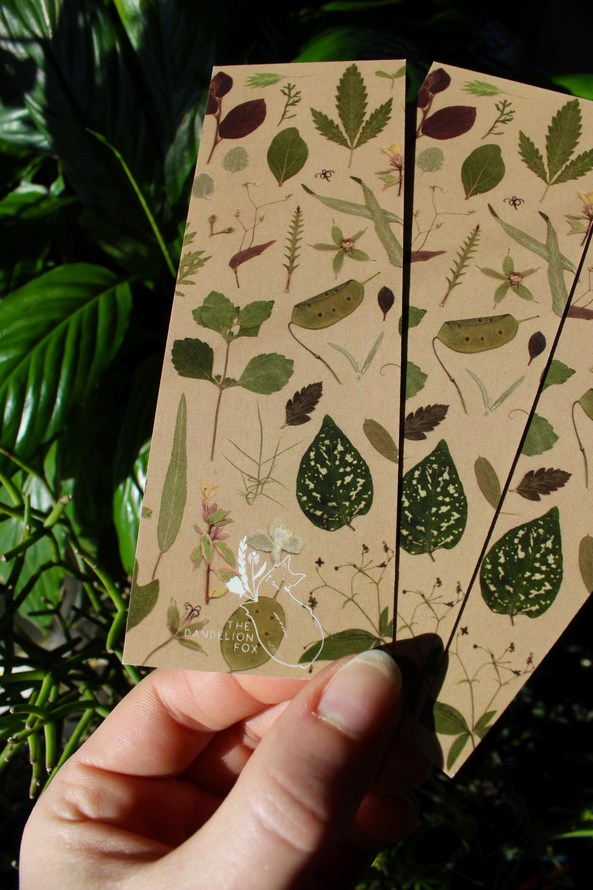 Pressed Flower and Plants Bookmark | Cute Pressed Floral Bookmark ...
