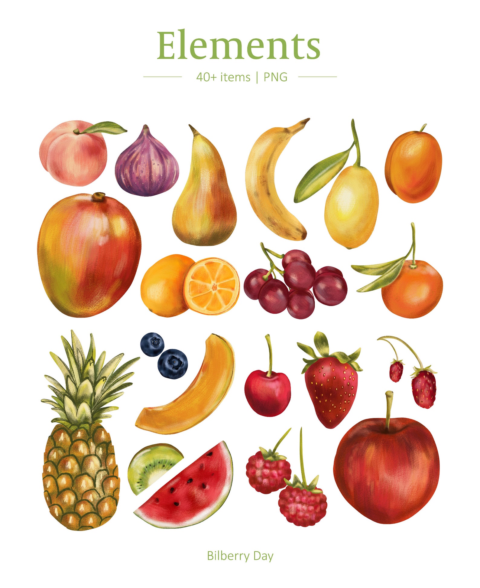 Fresh and Healthy Watercolor Clipart, Set of Hand Painted Vegetables ...