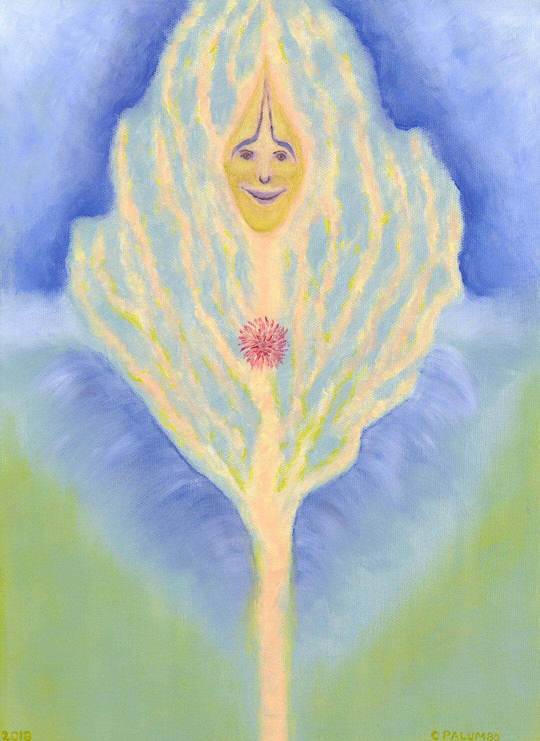 Greeting Card, Print of Original Painting "tree People #3", Fantasy ...