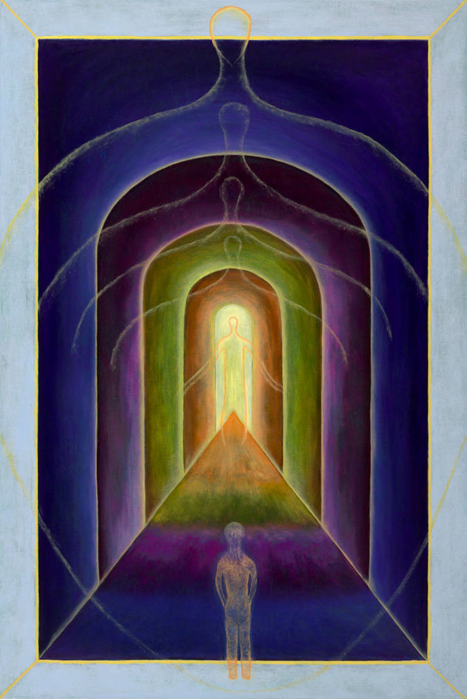 Archival Quality Print, Multiple Doorways Leading Inward Painting ...