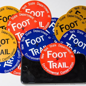 Adirondack Trail Marker Stickers, NY DEC Foot Trail Vinyl Decals (3 ...