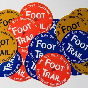 NYS Foot Trail Sticker (1) (adirondack / Catskill Trail Markers) - Etsy