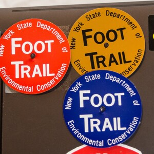 Adirondack Trail Marker Stickers, NY DEC Foot Trail Vinyl Decals (3 ...