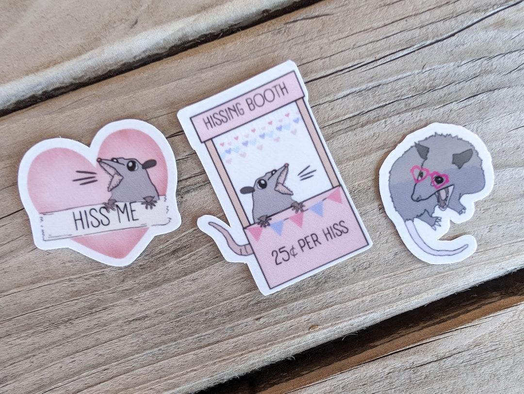 Possum Stickers / Hissing Booth / Statement Stickers / Vinyl Stickers ...