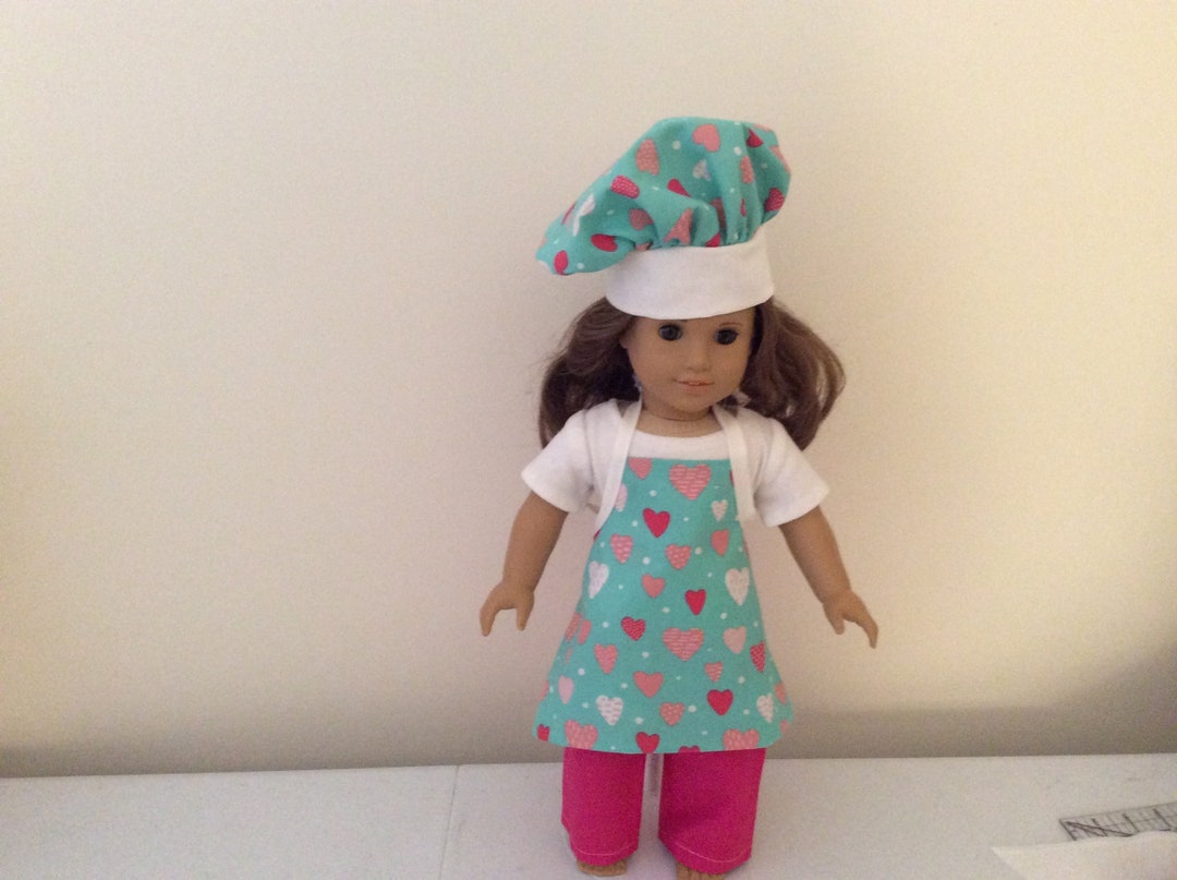 AG Apron and Chef Hat. 18 Doll Apron Set. Baking Apron Set - Etsy