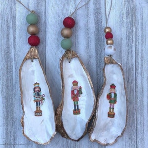 Nutcracker Oyster Shell Ornament: Christmas Nutcracker Ornament - Etsy