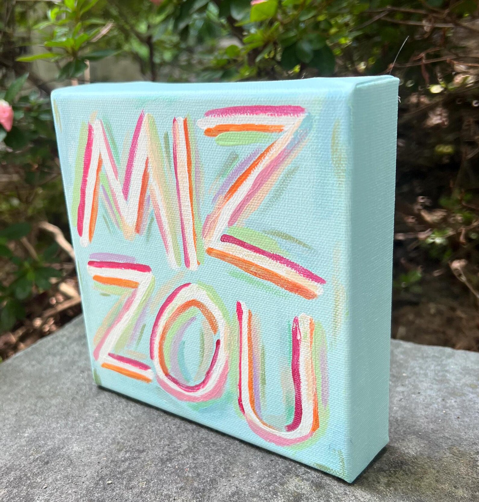Hand Painted College Wall Art: Dorm Room Decor, Grad Gift - Etsy