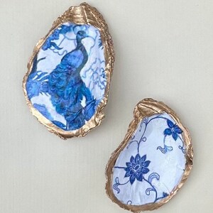 Charming Blue Shell Ring Dish, Coastal Wedding and Bridal Shower Favors ...