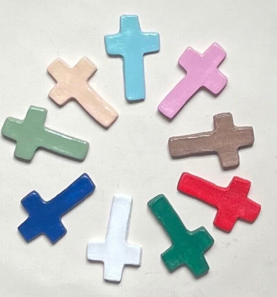Small Pocket Cross in Various Colors, Small Prayer Cross for Pocket ...