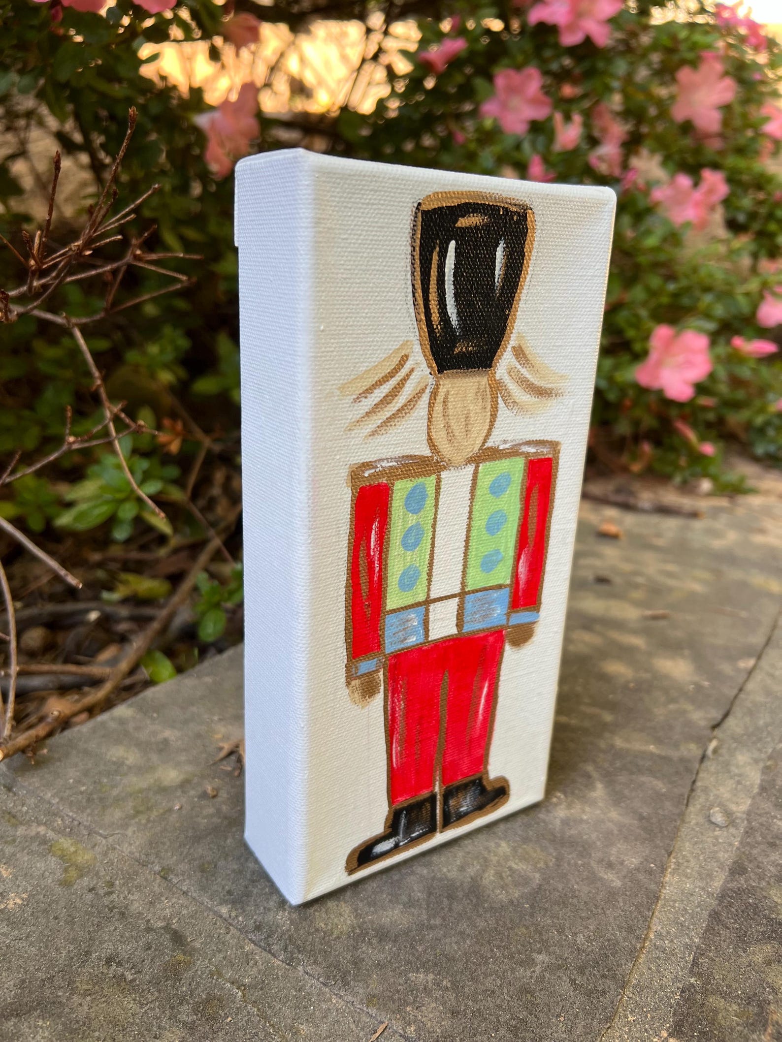 Hand Painted Nutcracker Canvas: Holiday Wall Art - Etsy