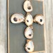 Oyster Shell Cross on Navy Wood Block Oyster Shell Cross Art - Etsy