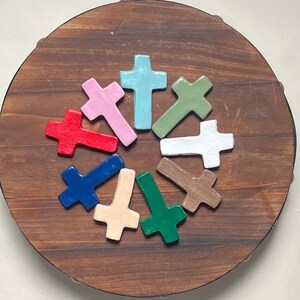 Small Pocket Cross in Various Colors, Small Prayer Cross for Pocket ...