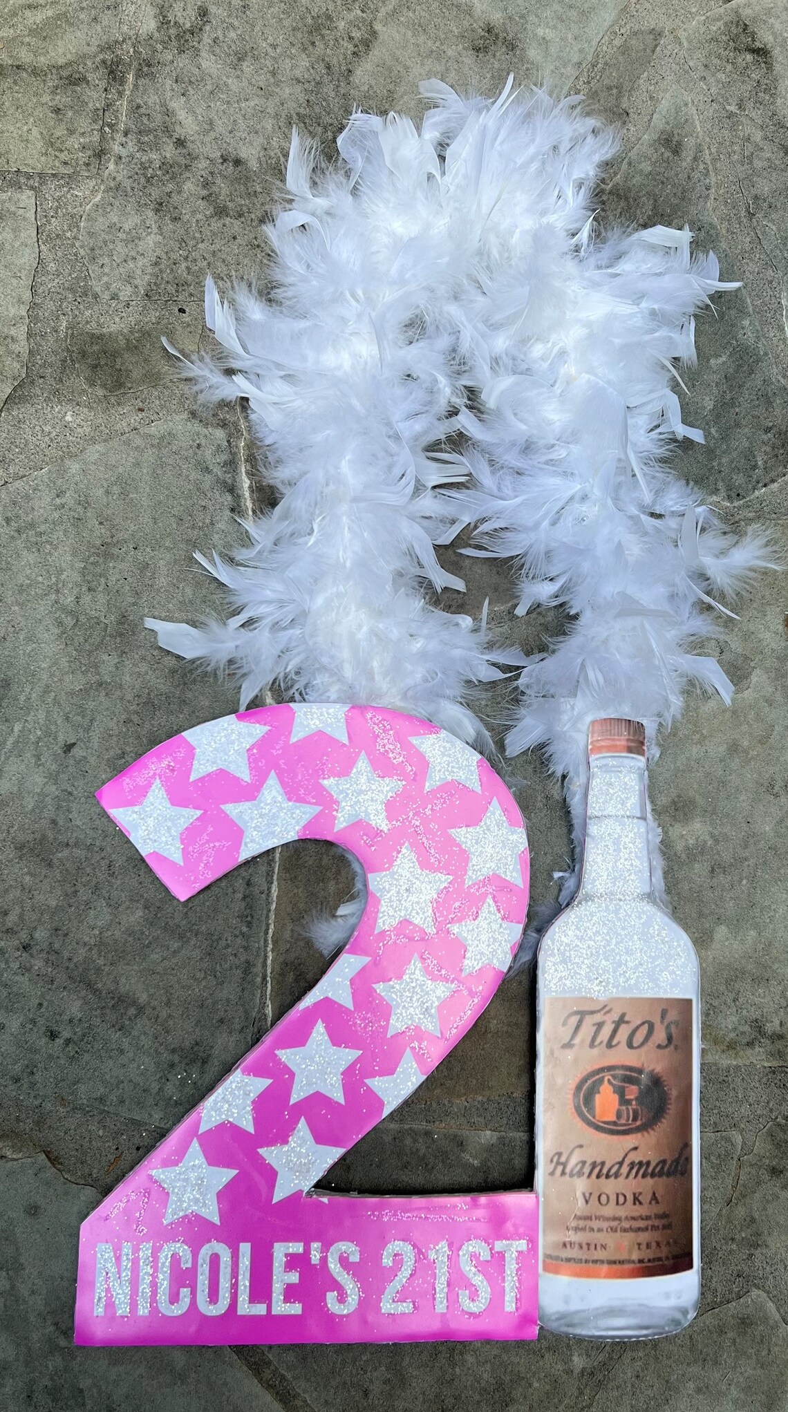 21st Birthday Sign With Boa Birthday Sign for 21st Party - Etsy UK
