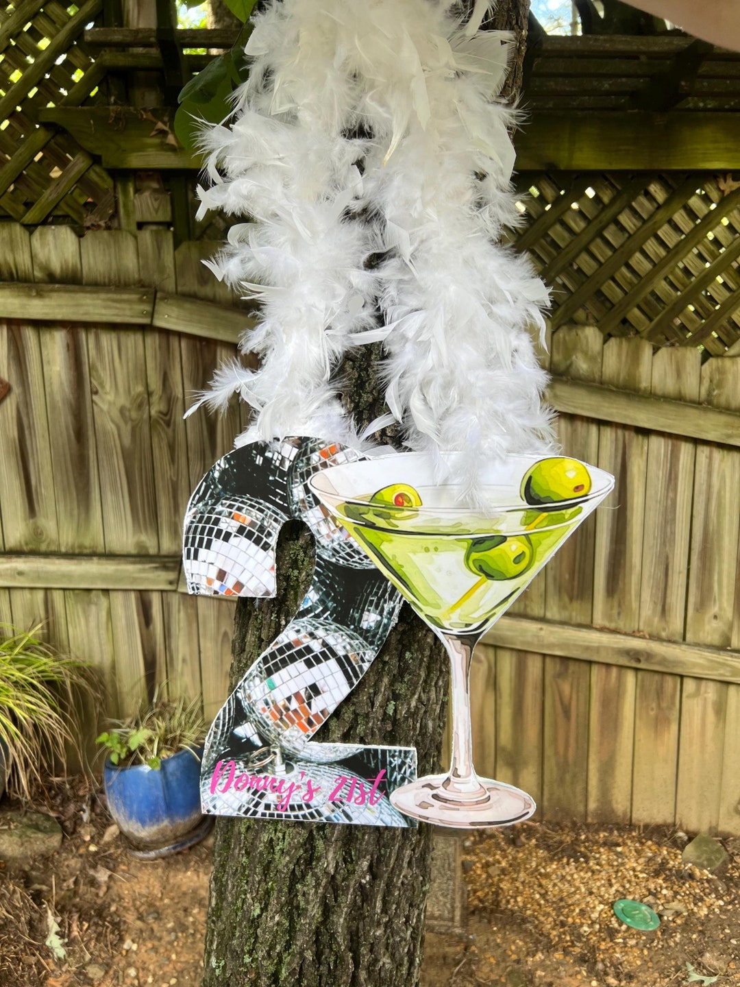 21st Birthday Sign, DIGITAL Download, Martini Sign, Digital Version ...