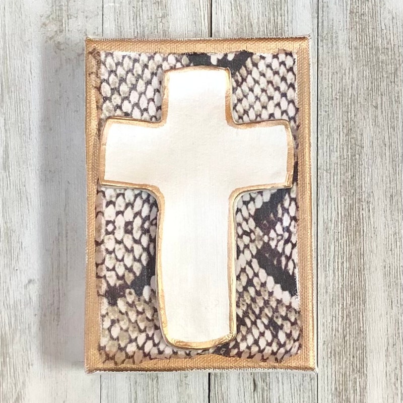 Decoupage Cross - Etsy