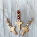 Handmade Gold Cross Ornament With Beads: Small Spiritual Gift - Etsy